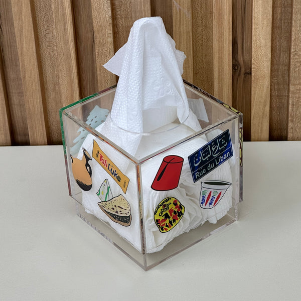 Unica Dabke Square Tissue Box – Angles Designs